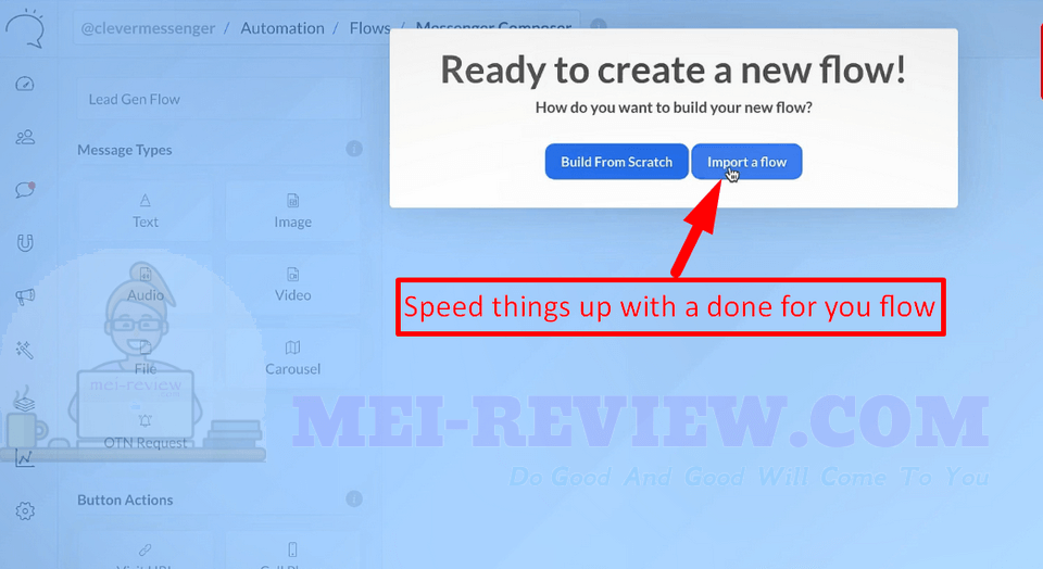 Clever Messenger Review with Chatbot Creator Demo