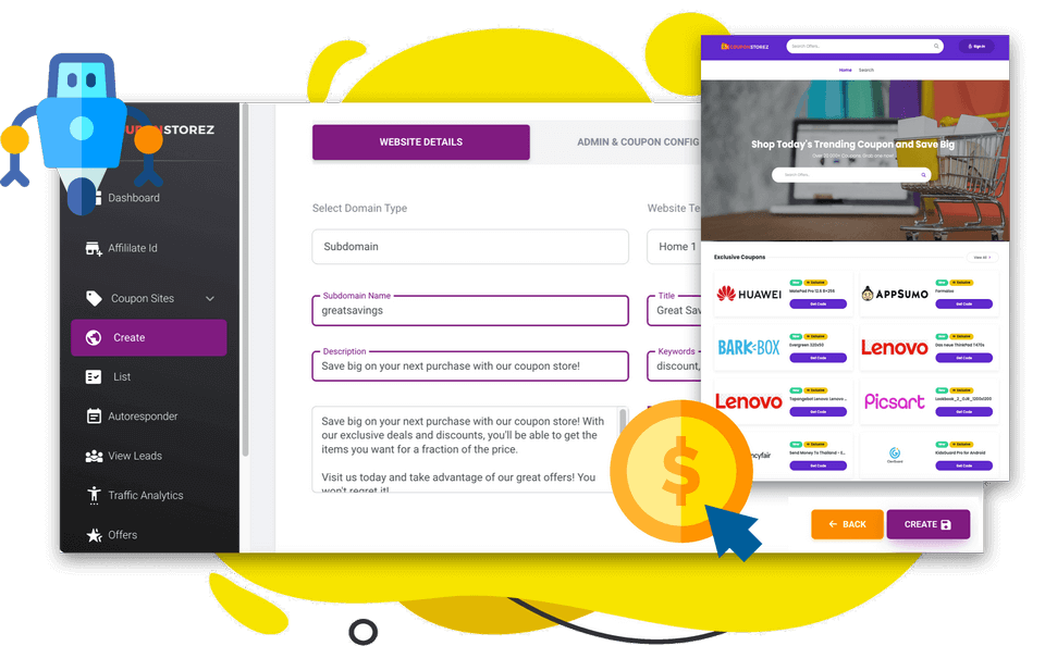 DFY CouponStorez Review: Passive Income w/ Coupon Sites?