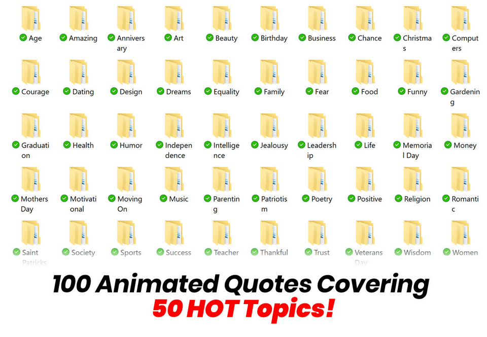 Quote Blowout Review: 100 Inspirational Animated Quotes PLR