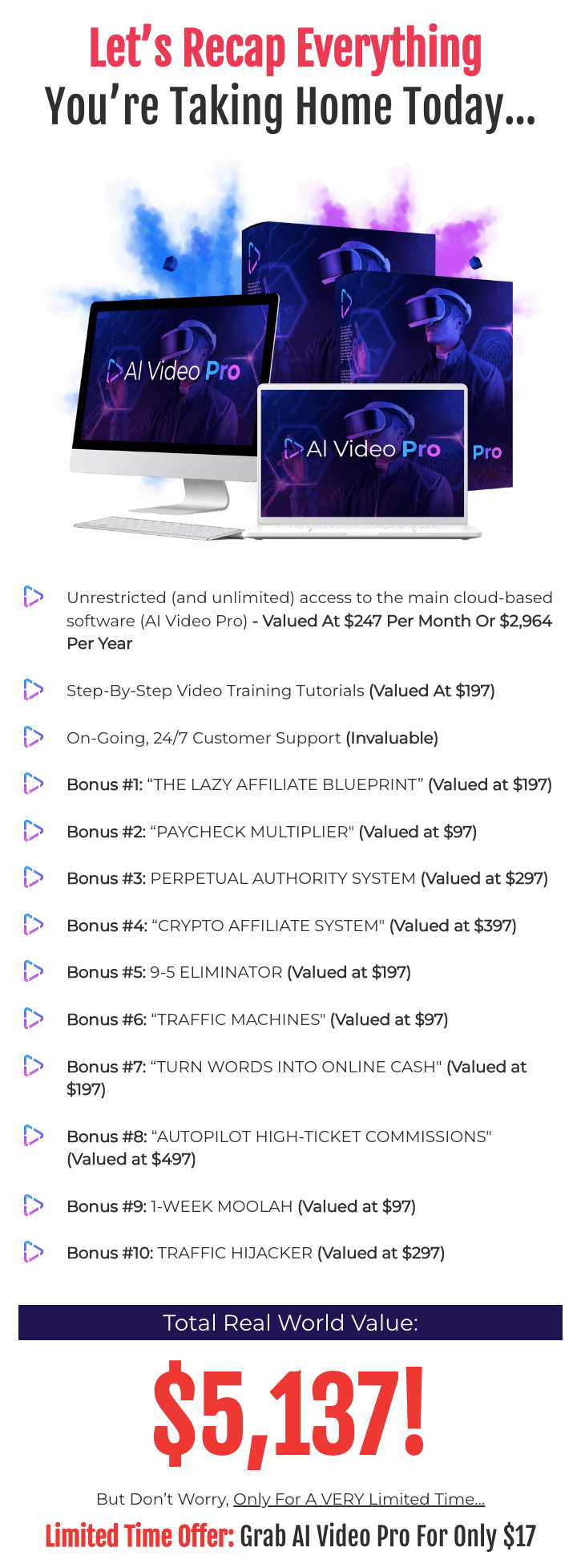 AI Video Pro Review | Huge Bonuses | Pricing & OTO | Demo