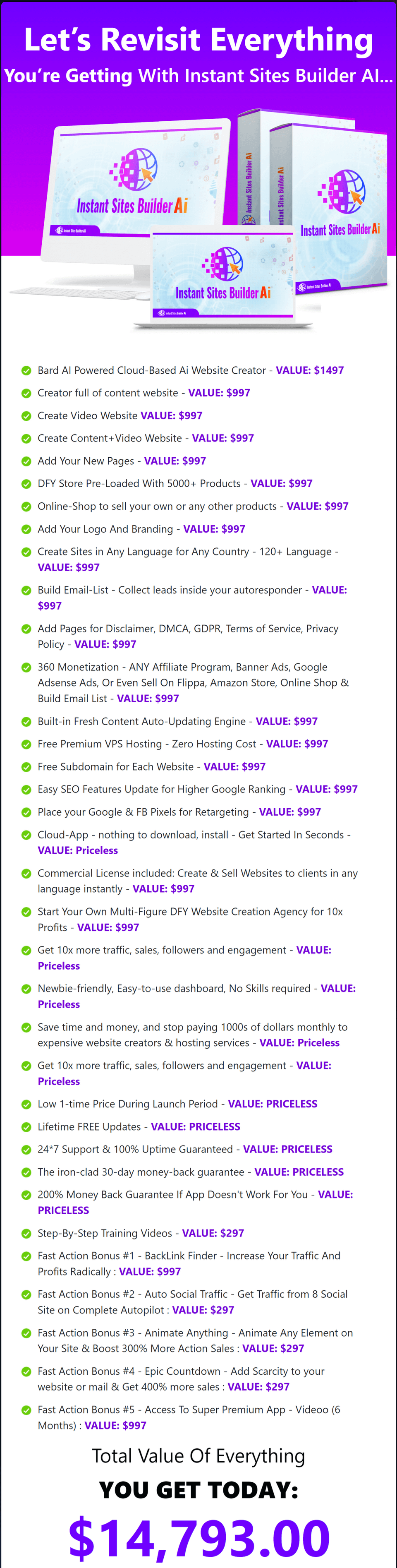 Instant Sites Builder AI Review - Create Websites In Seconds