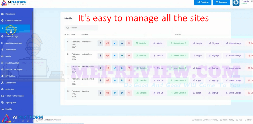 AI Platform Creator Review: DFY AI product for instant profits