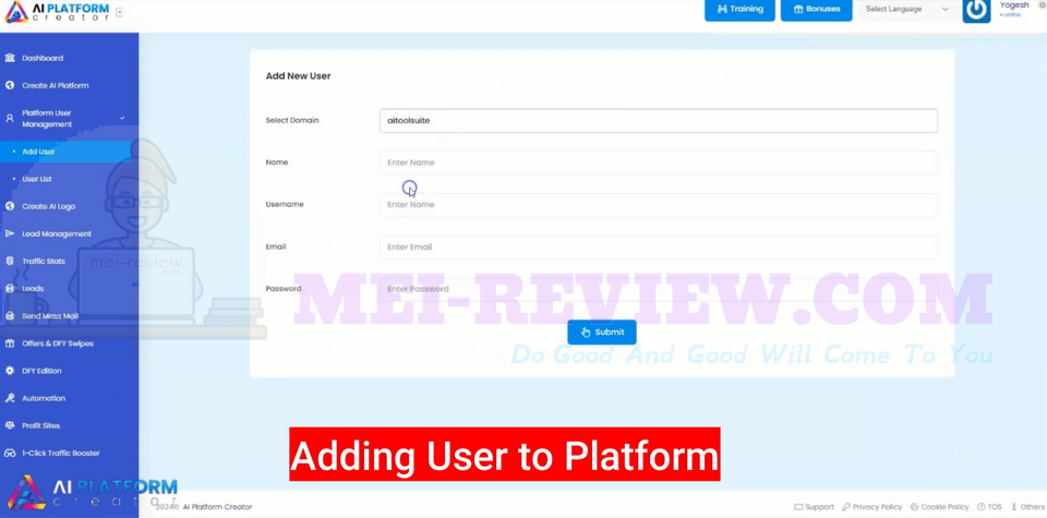 AI Platform Creator Review: DFY AI product for instant profits