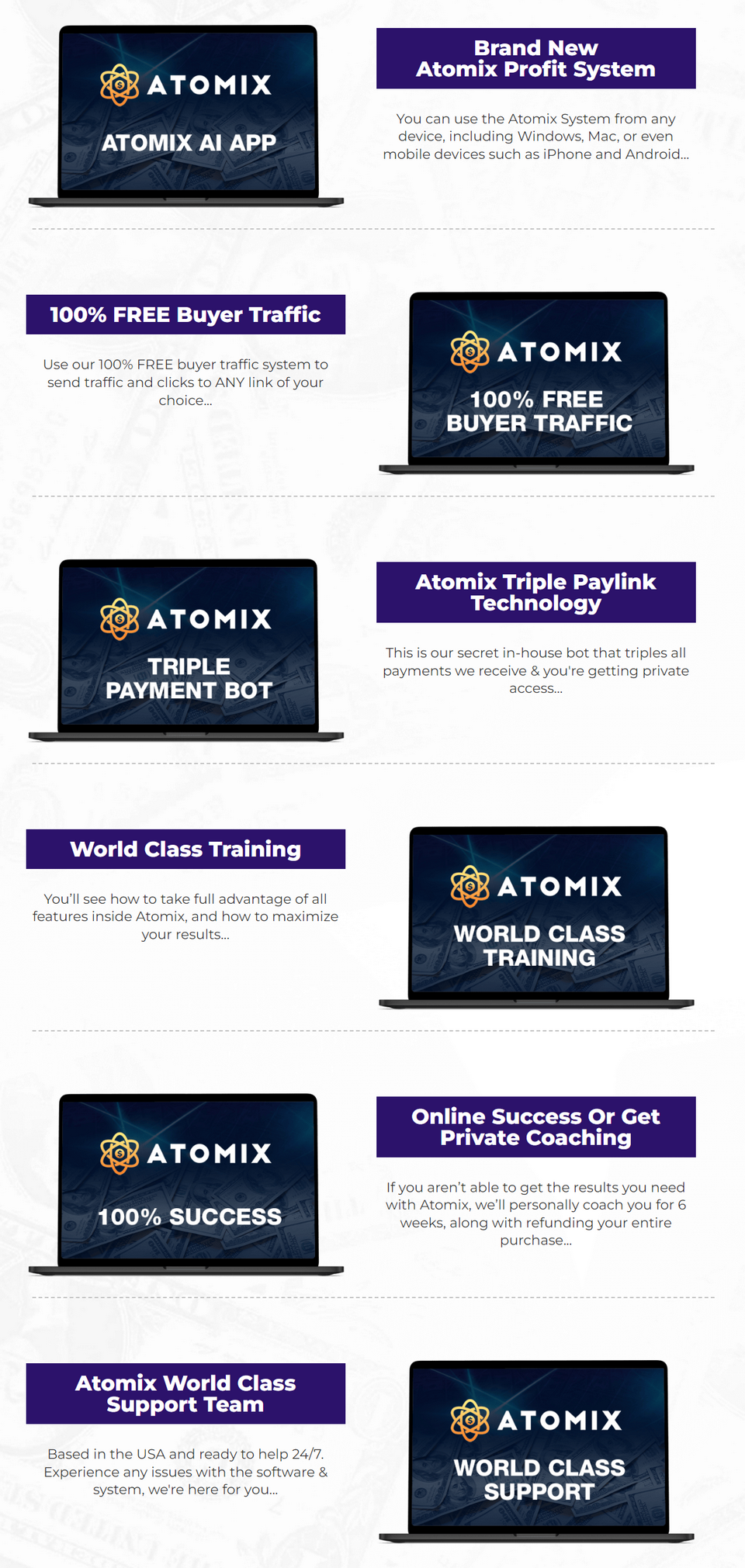 Atomix Review: Fully Automated system for Passive Earnings