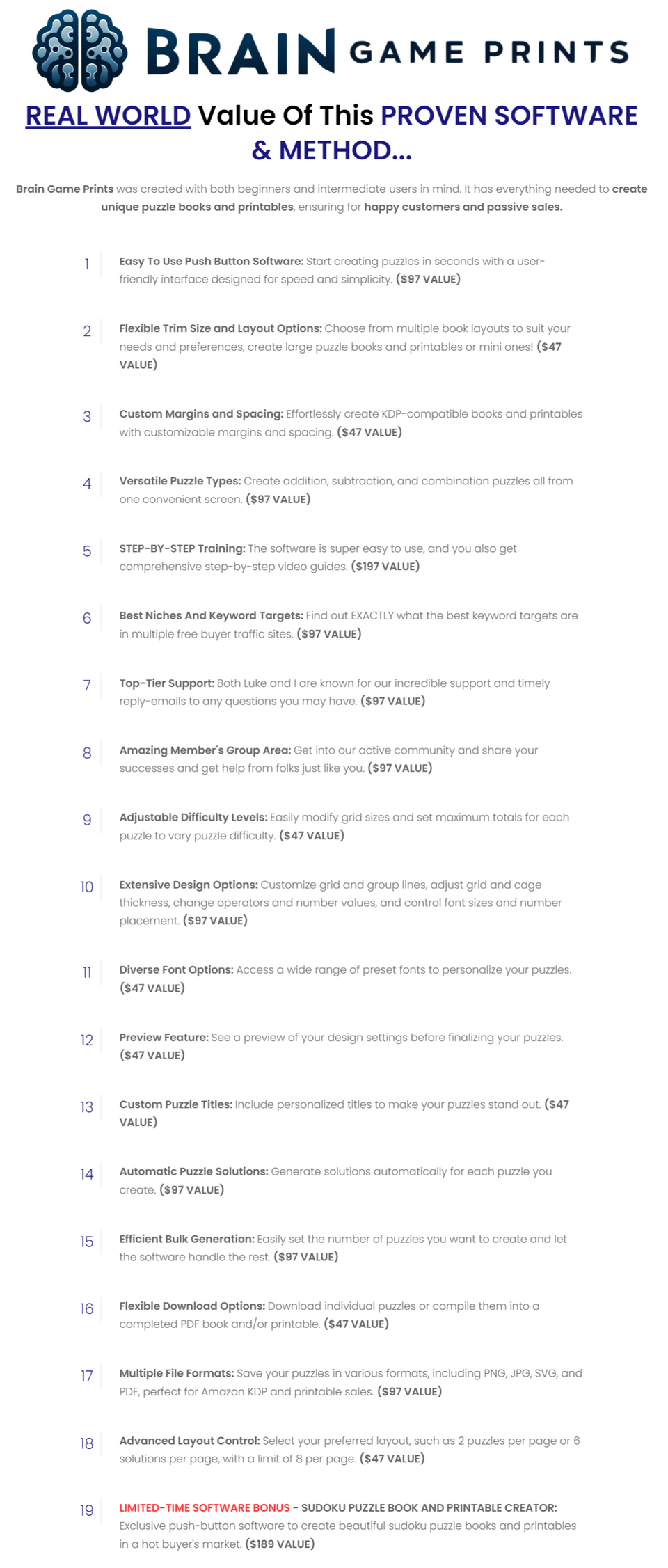 Brain Game Prints Review Profit Passively W Logic Puzzles