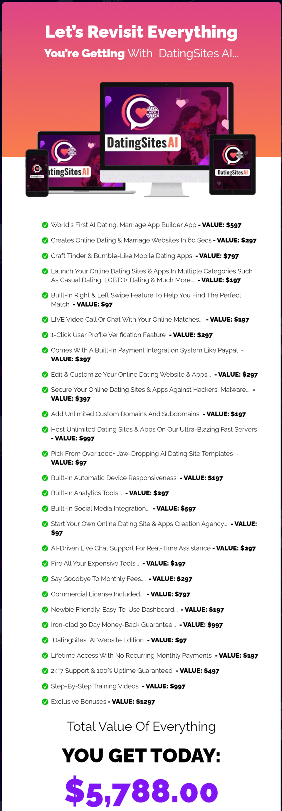 DatingSites AI Review: Create Side Hustles With Dating Sites