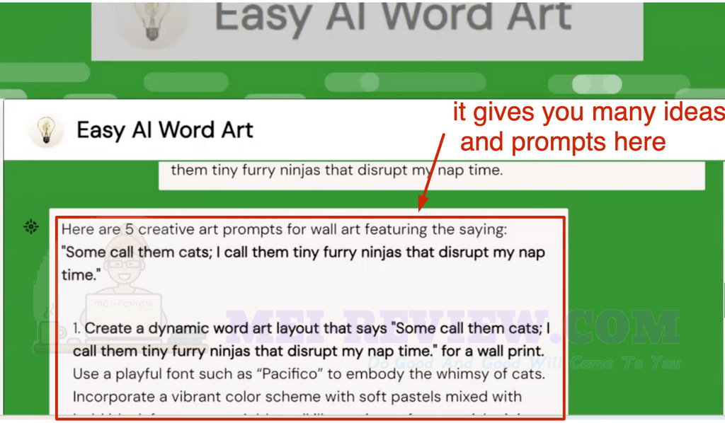 Easy AI Word Art Review: Turn words into in-demand content