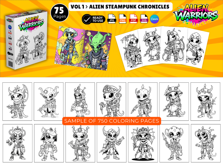 Alien Warriors Coloring Pack PLR Review & Handy Bonuses