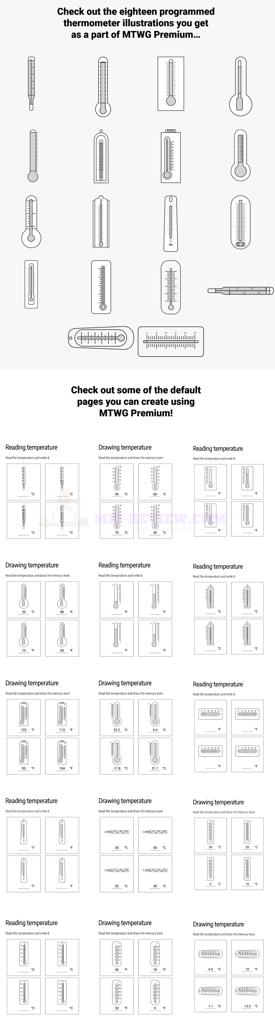 Measuring Temperature Worksheets Generator Review & Bonus