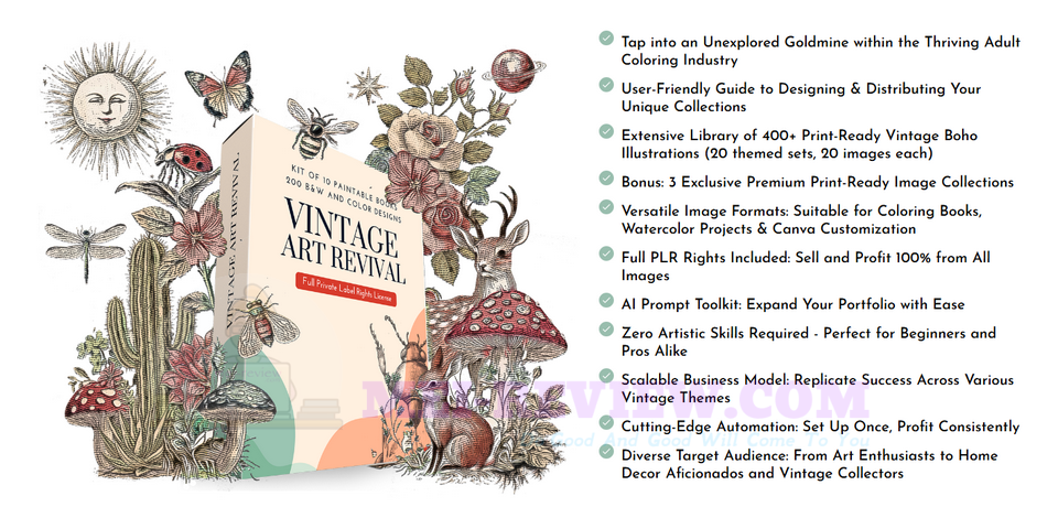 Vintage Art Revival Review: Publish in Hours, Profit for Years