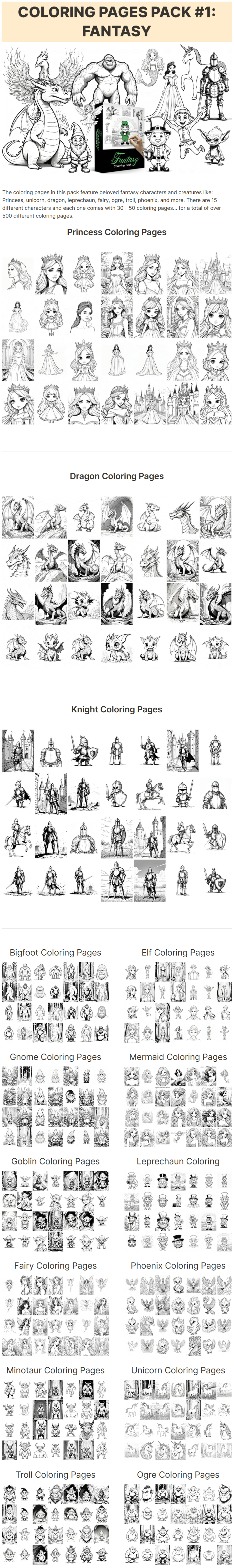 3-For-1 Coloring Pages Pack Review [Cyber Monday Deal]
